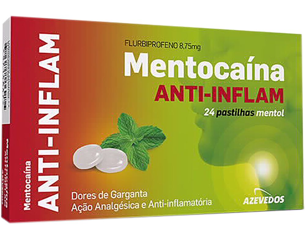 Mentocaína Anti-Inflam - 24 Pastilhas - Farmácia Online de Lisboa